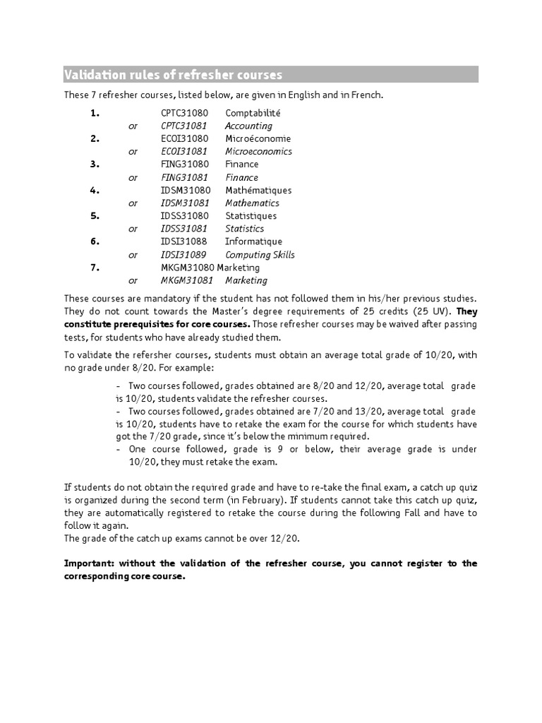 Refresher Courses PDF | PDF