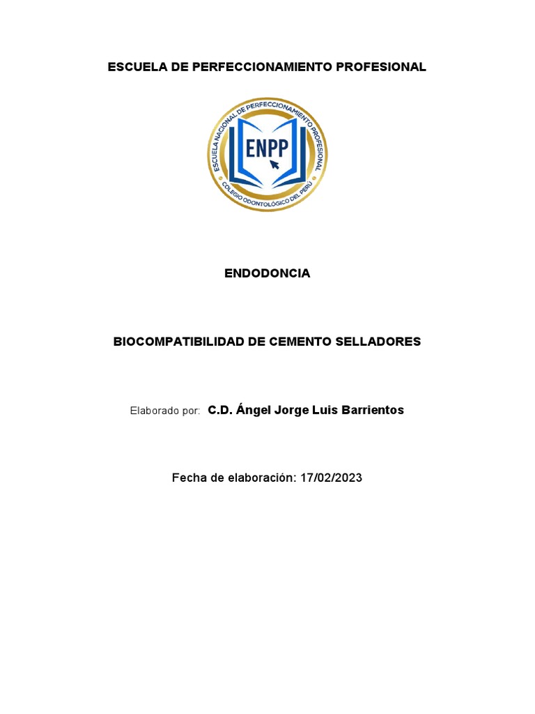BIOCOMPATIBILIDAD | PDF | Hueso | Cemento