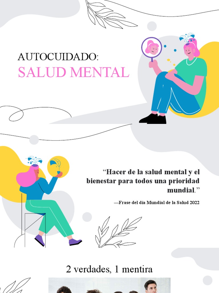 Autocuidado de La Salud Mental | PDF | Salud mental | Autoestima