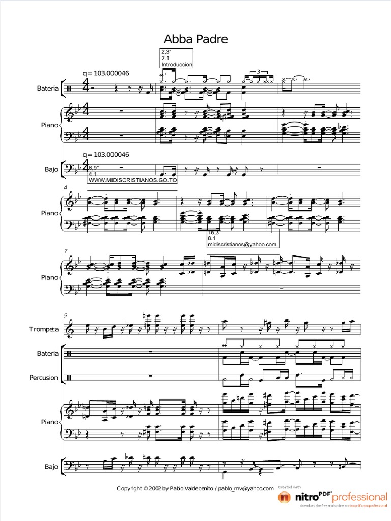 Dokumen - Tips - Partitura Completa Abba Padre | PDF