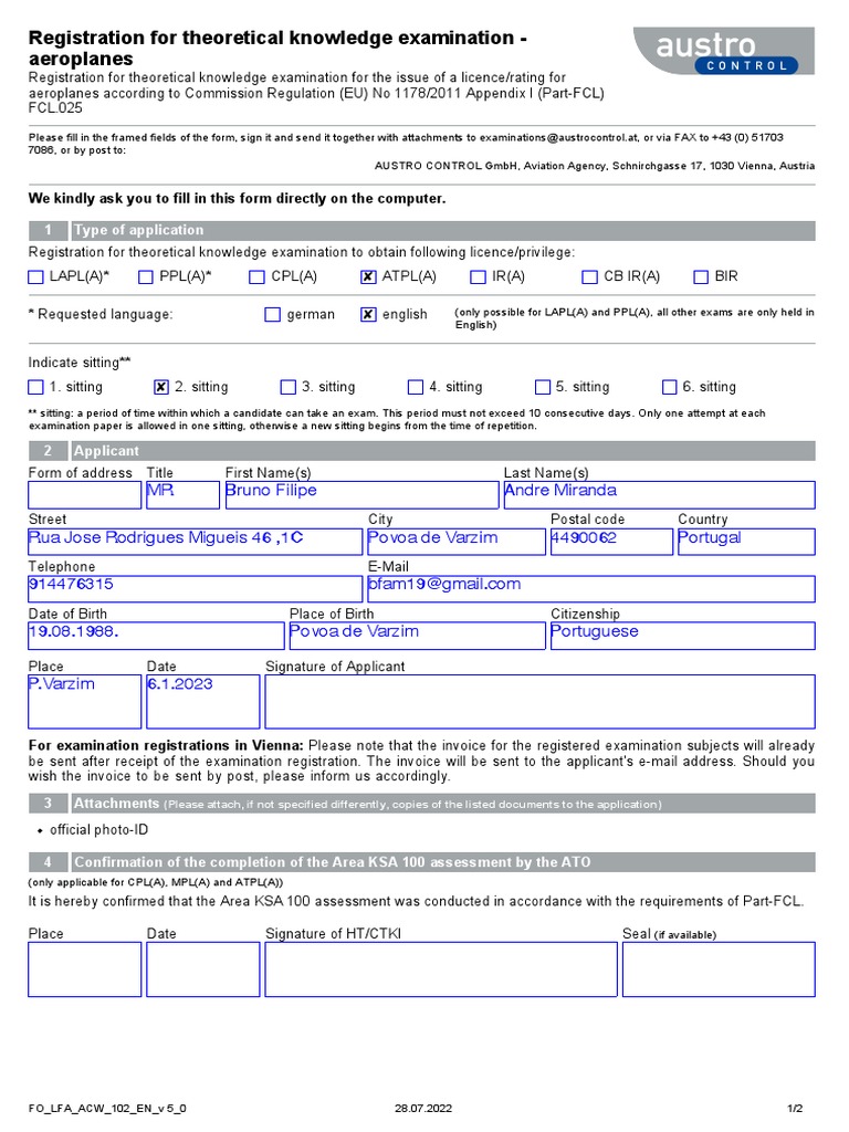 20230118fo Lfa Acw 102 en 2022-07-28 PDF | PDF | Aviation