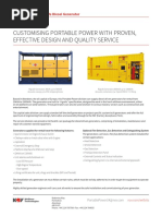 Specification of 1250 Kva DG Set PDF | PDF | Turbocharger | Diesel Engine