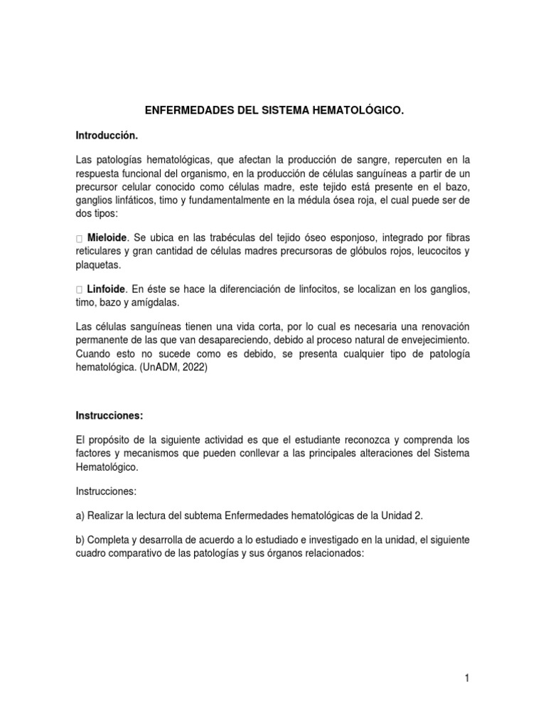 2 Enfermedades Del Sistema Hematológico PDF | PDF | Leucemia | Coagulación