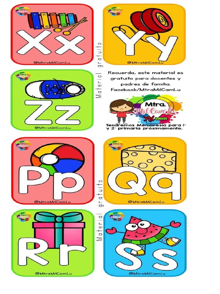 Tarjetas Abecedario | PDF