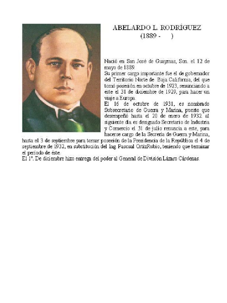 Abelardo L. Rodríguez | PDF