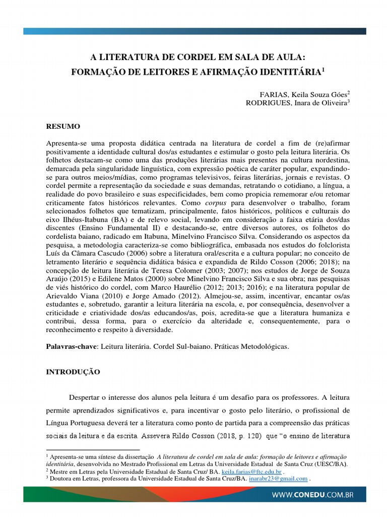 Trabalho Ev140 MD7 Sa100 Id5238 17092020173359 | PDF | Poesia | Sociologia