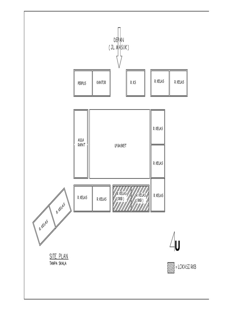 Site Plan Sekolah PAUD dan TK | PDF