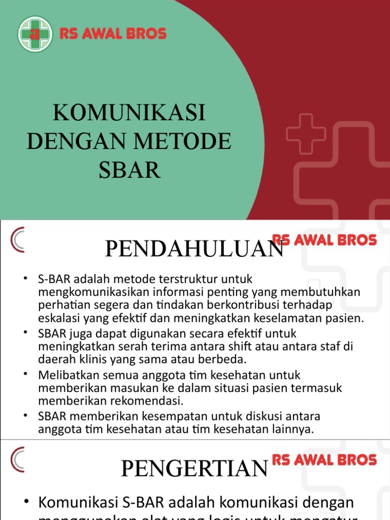 Komunikasi Metode Sbar | PDF