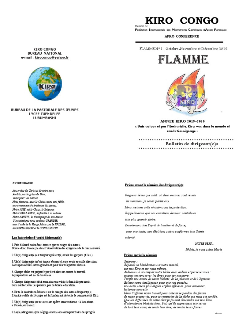 Historique et Charte du Mouvement Kiro | PDF | Eucharistie | Jésus