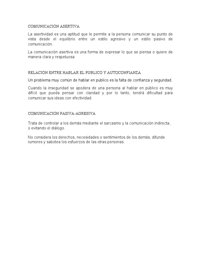 Comunicación Asertiva para Presentacion | PDF | Las emociones | Inteligencia emocional