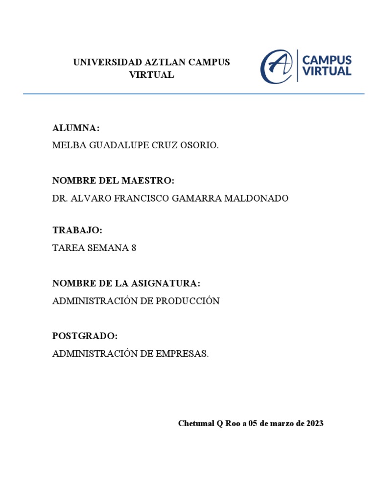 Tarea Semana 8 | PDF