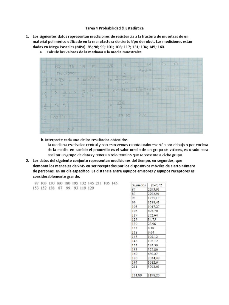 Tarea 4 Probabilidad | PDF