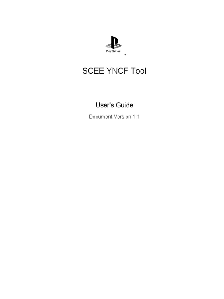 YNCF Tool 1.1 UsersGuide PDF | PDF | Computer File | Play Station