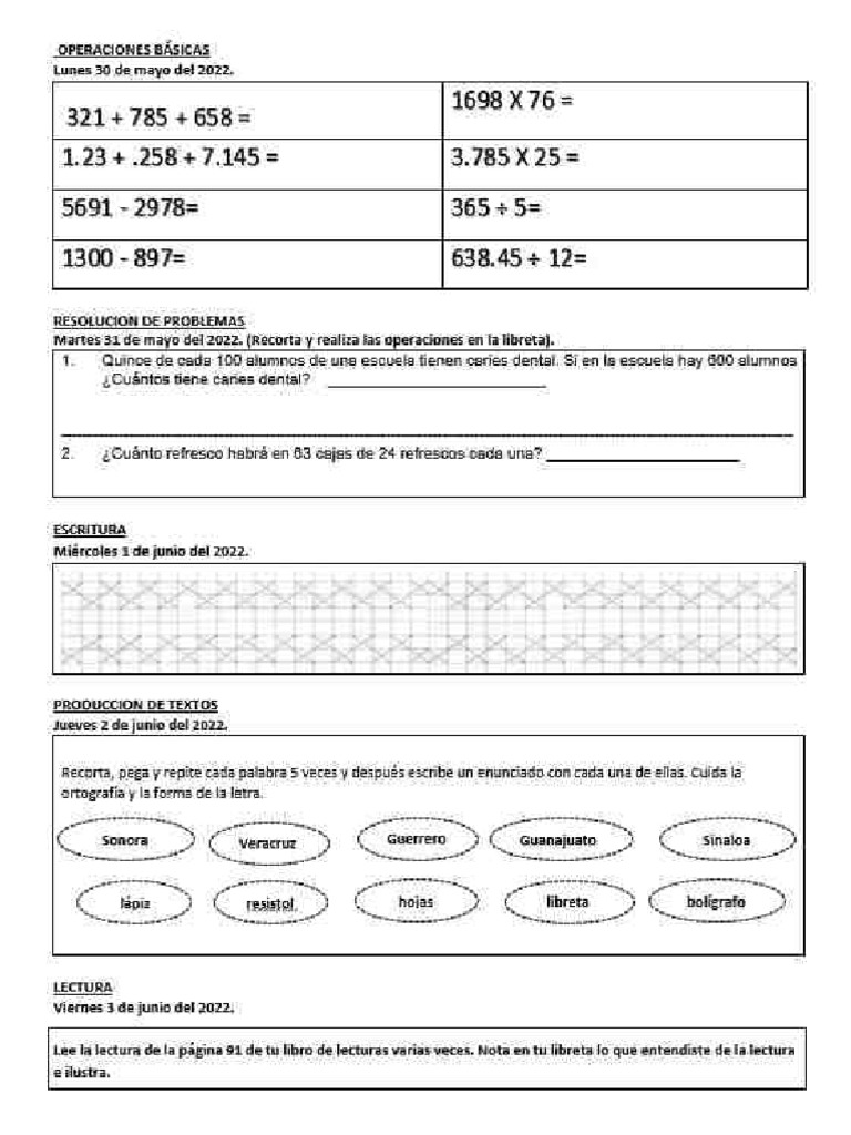 Libreta de Tareas | PDF