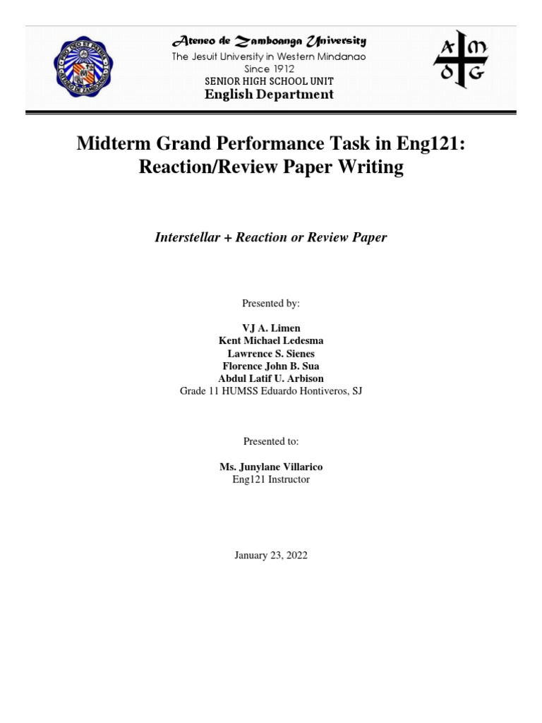 Interstellar Review Paper: Climate Action Insights | PDF | Climate ...
