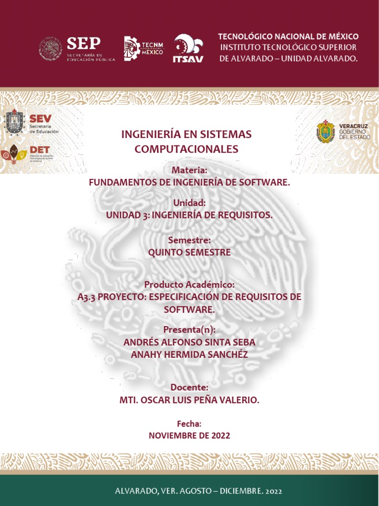 Plantilla ERS IEEE Std 830-1998.pdf | PDF | Software | Ingeniería de ...