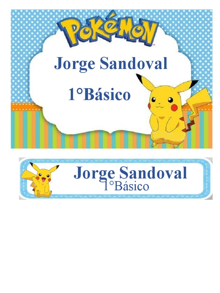 Formato Picachu | PDF