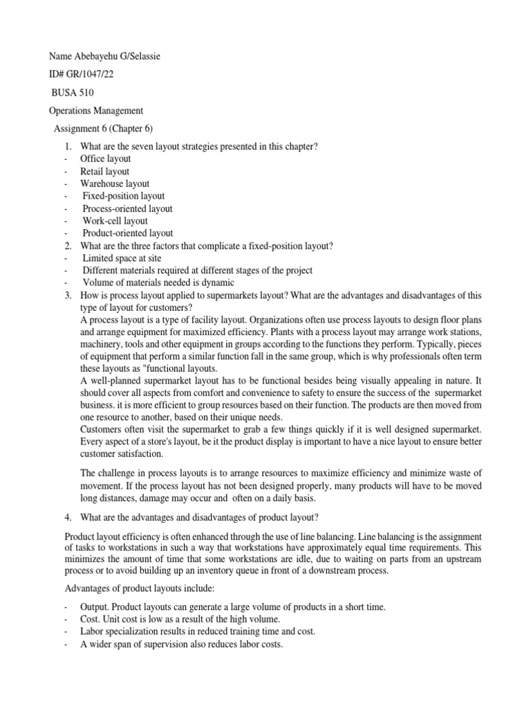 Assignment 6 Chapter 6 | PDF | Inventory | Retail