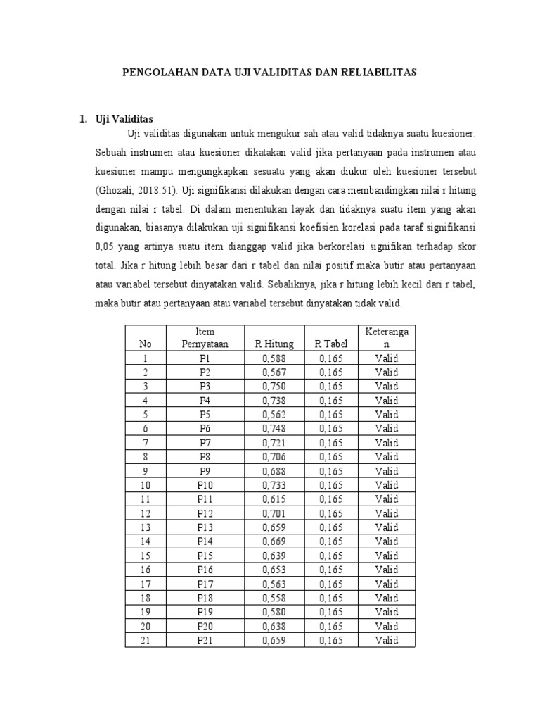 VALIDATING RESEARCH INSTRUMENTS | PDF