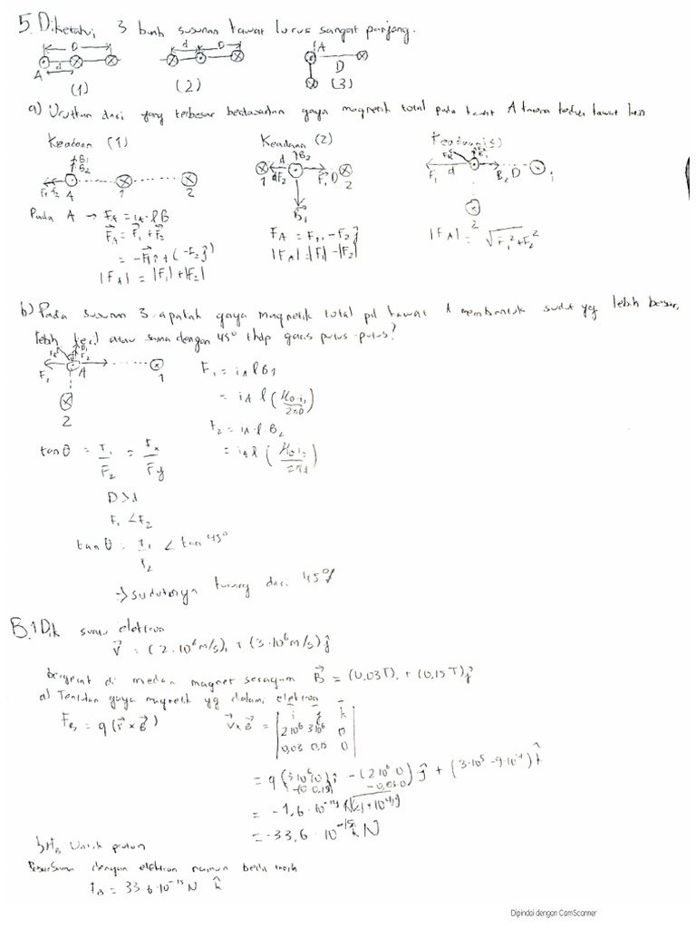 Pengerjaan Fisika Magnetostatika | PDF