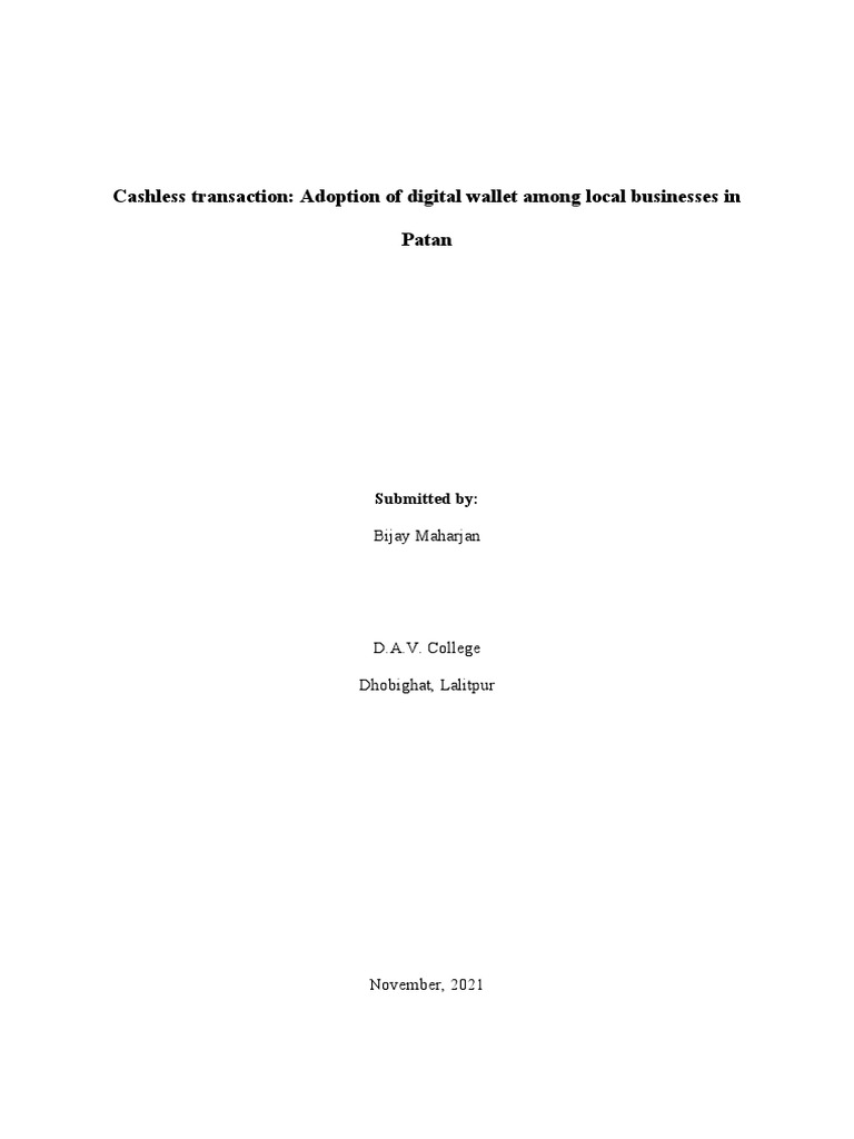 Bijay Final Draft | Download Free PDF | Sampling (Statistics) | Hypothesis