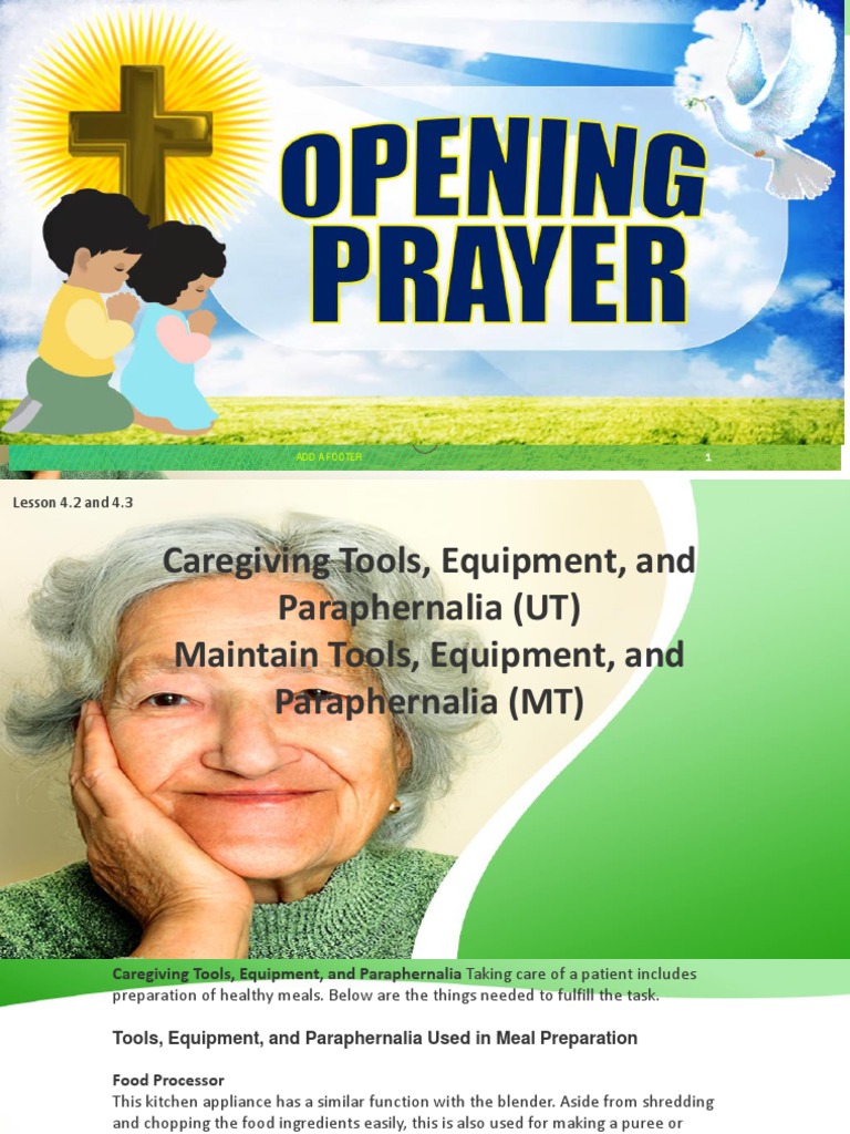 Caregiving Tools and Equipment PDF | PDF | Washing Machine | Equipment