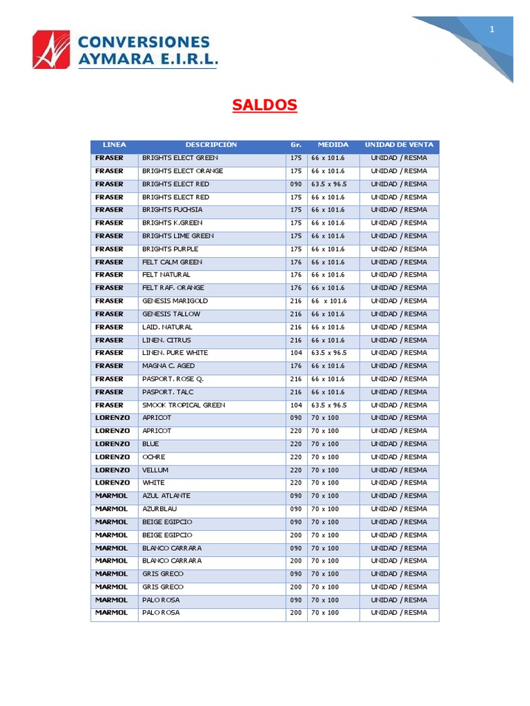 Saldos | PDF | Los símbolos | Hojas de estilo en cascada