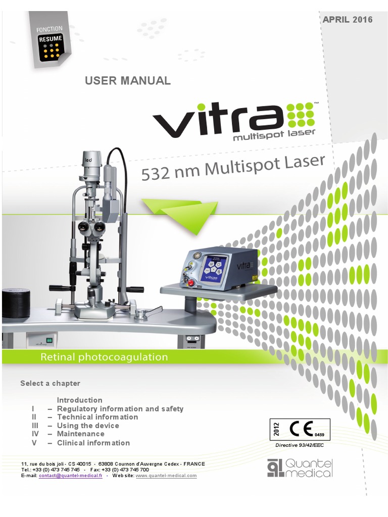 Manual Usuario VITRA MULTISPOT PDF | PDF | Equipment | Optics