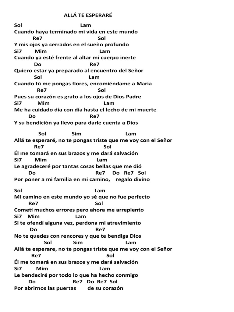 Alla Te Esperare | PDF