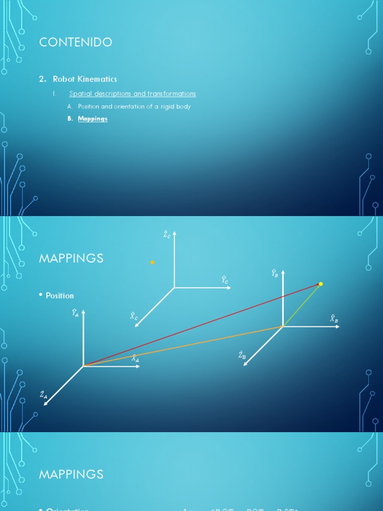 Spatial Description and Transformations II PDF | PDF | Movimiento ...
