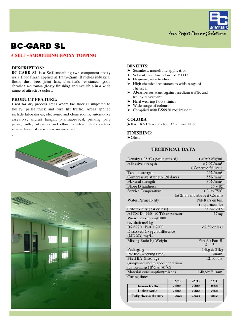 Pds-Bc-Gard SL | PDF | Epoxy | Concrete