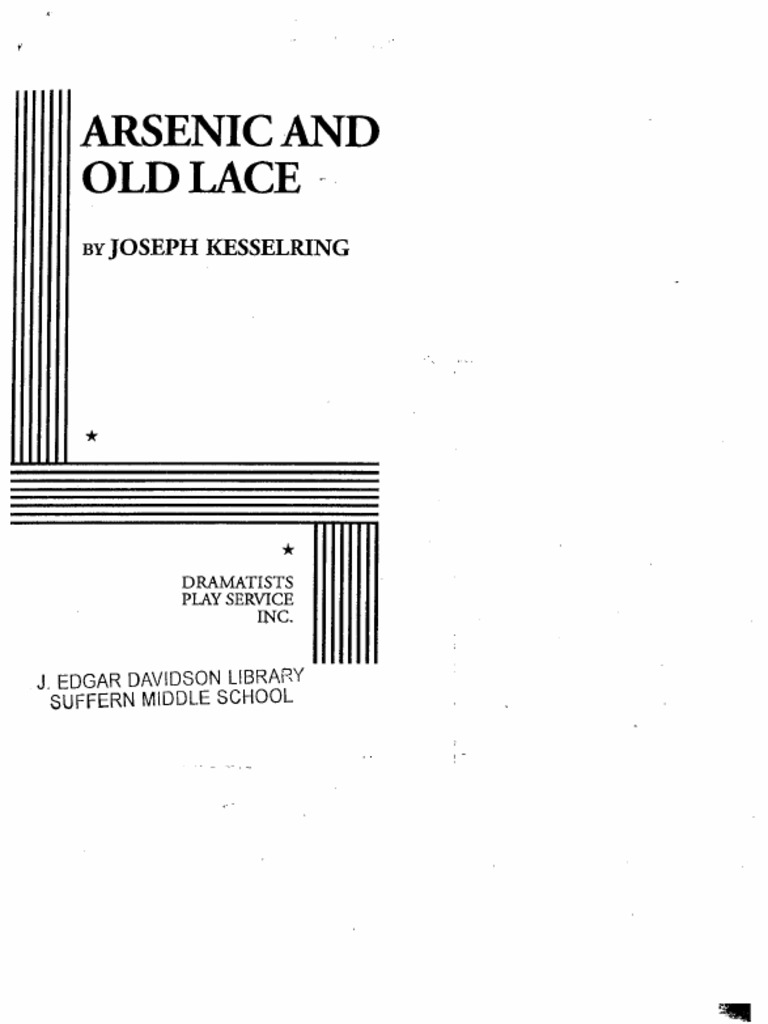Arsenic and Old Lace Script | PDF