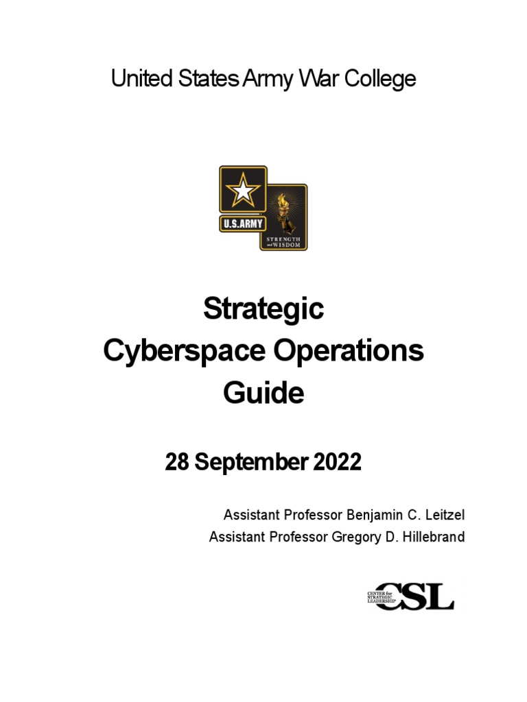 Cyberspace Ops Guide for Students | PDF | Computer Network | Computer ...