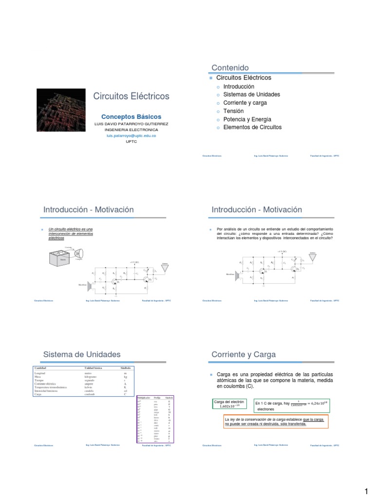 Conceptos Básicos de Circuitos Eléctricos | PDF | Corriente eléctrica | Energia electrica