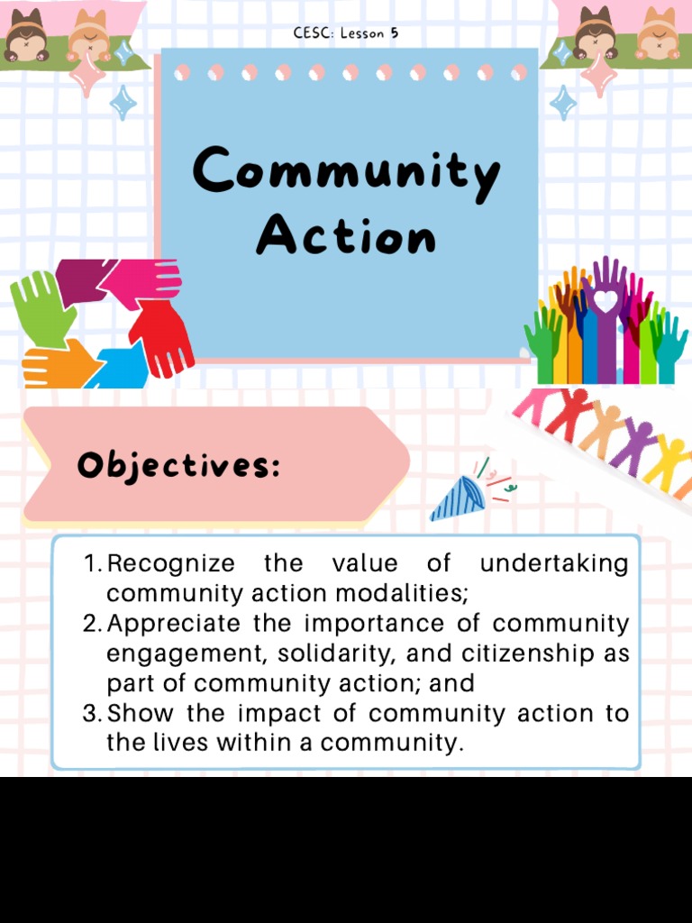 CESC Lesson 5 - Community Action | PDF | Community | Citizenship