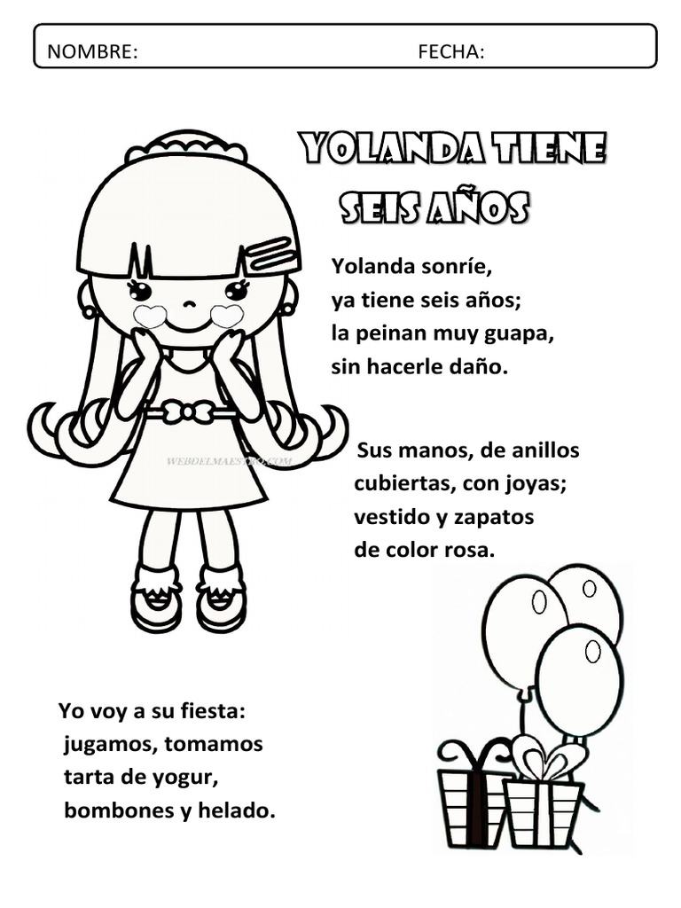 Lecturas Infantiles Letra Y Función Consonante Actividades | PDF