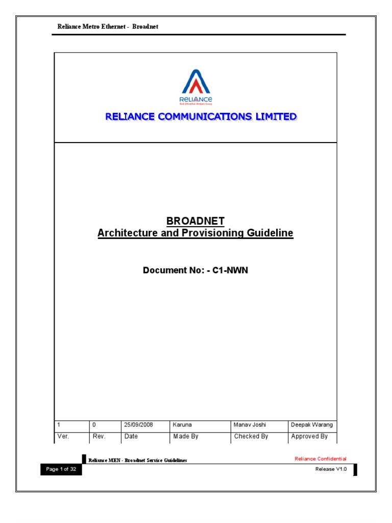 Broadnet Architecture and Guideline-V1.0 | PDF | Ip Address | Port ...