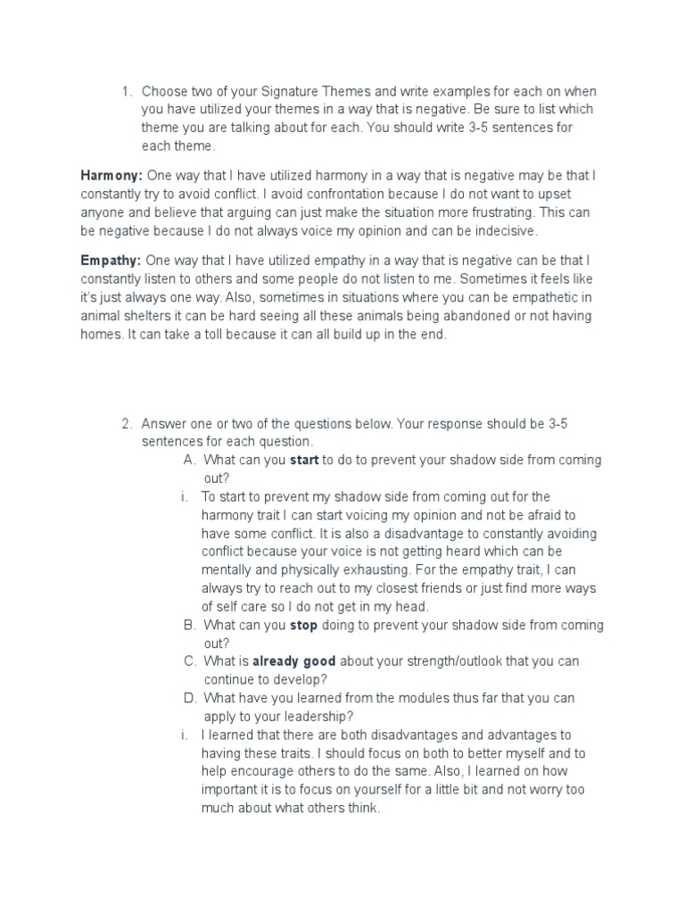 Shadow Side of Strengths | Download Free PDF | Empathy | Psychology