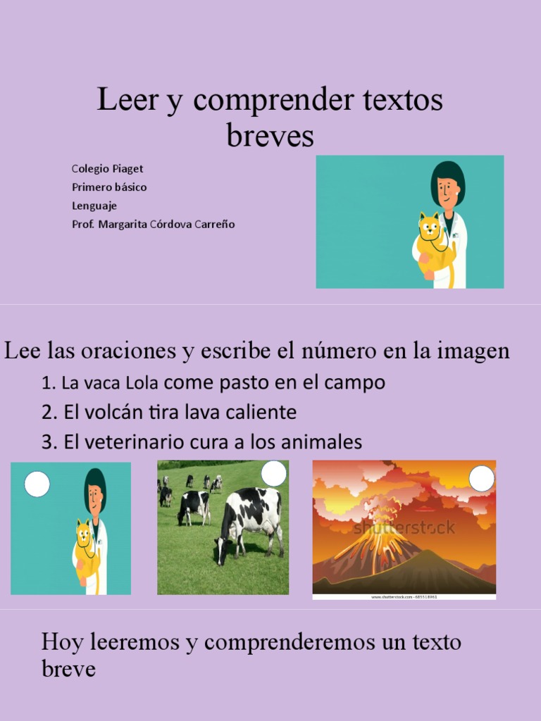 Lectura breve: Valeria la vaca | PDF