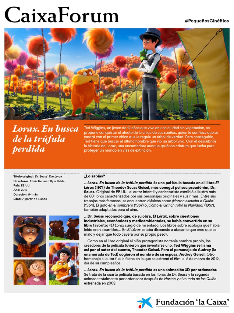 Ficha Lorax En busca de la trúfula perdida spa5.pdf | PDF | Dr. Seuss