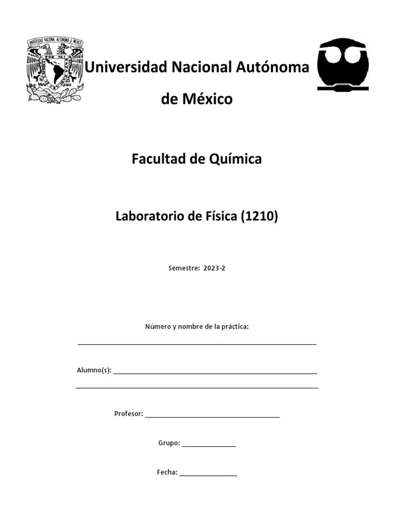 Portada para Informe de Lab - Fis | PDF