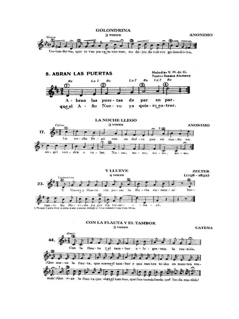 6-Partituras para Conjunto de Flautas Dulces (Impreso) PDF | PDF ...