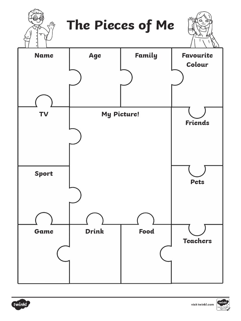T P 001 The Pieces of Me Activity Sheet - Ver - 2 | PDF