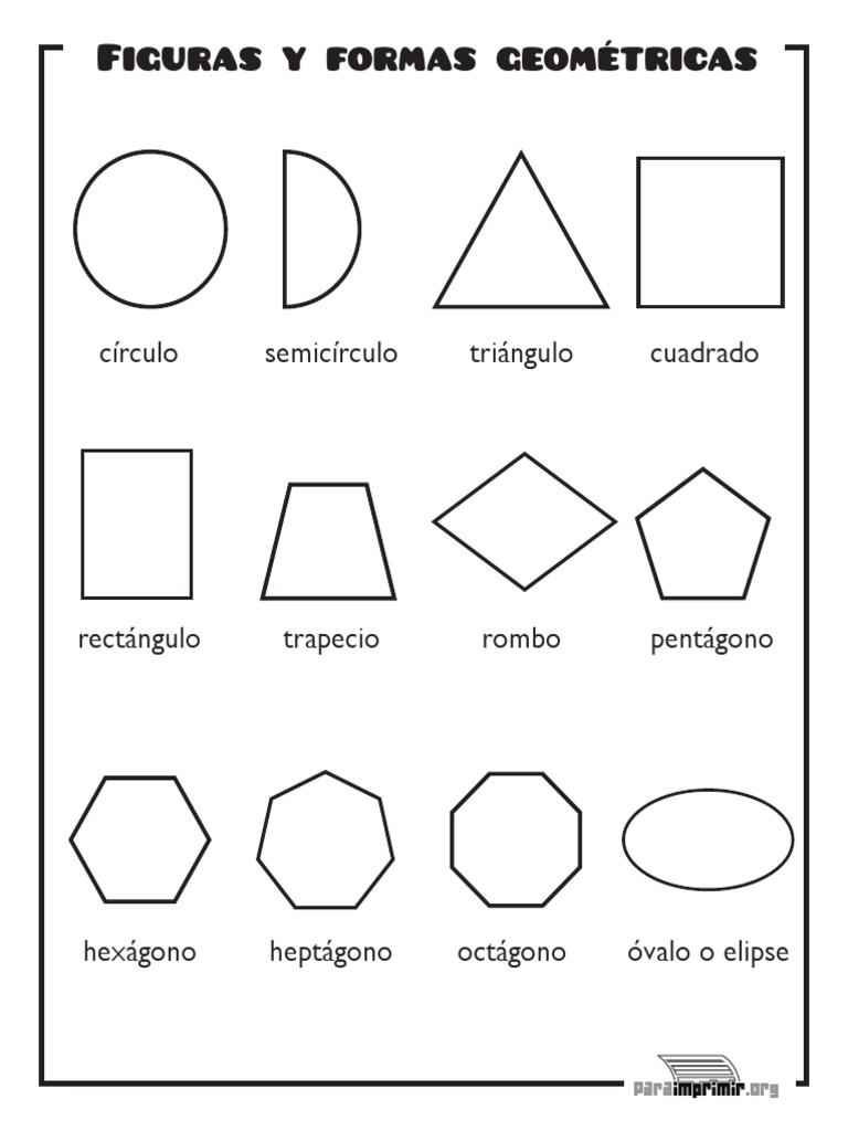 Formas y Figuras Geometricas para Imprimir PDF | PDF