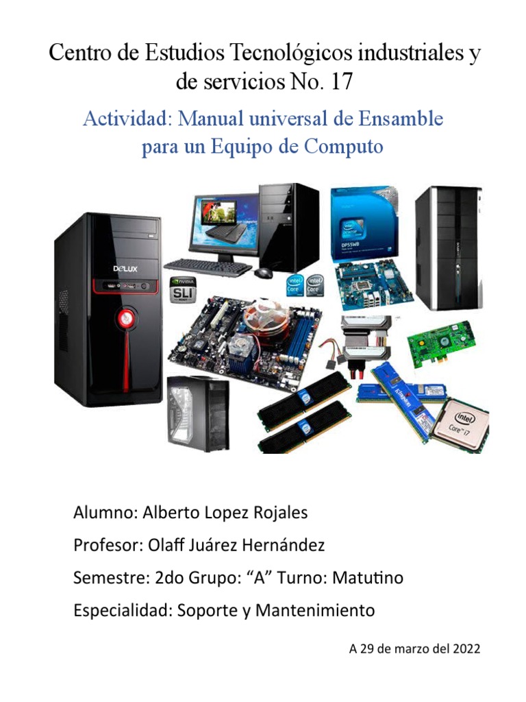 Manual de Ensamble | PDF | Unidad de estado sólido | USB