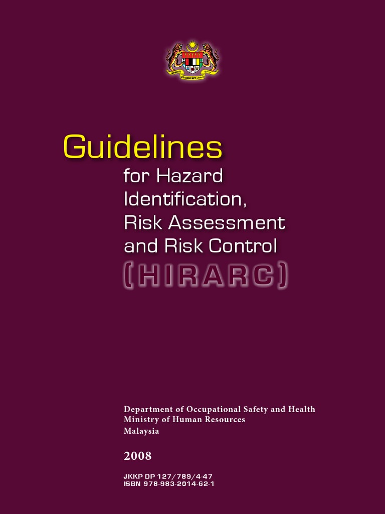 Guidelines For Hirarc Pdf Risk Hazards