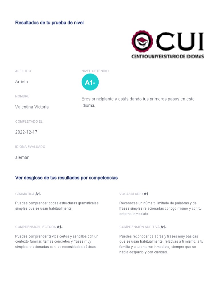 Prueba de Nivel PDF | PDF