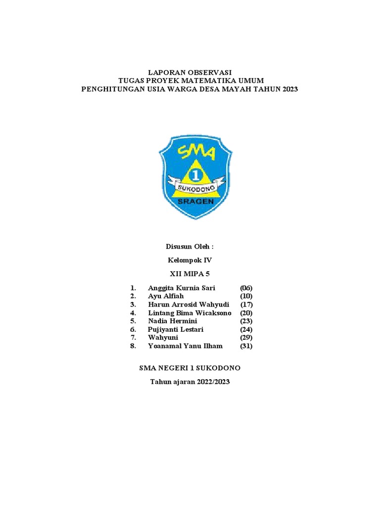 Laporan Tugas Proyek | PDF | Metode & Bahan Ajar