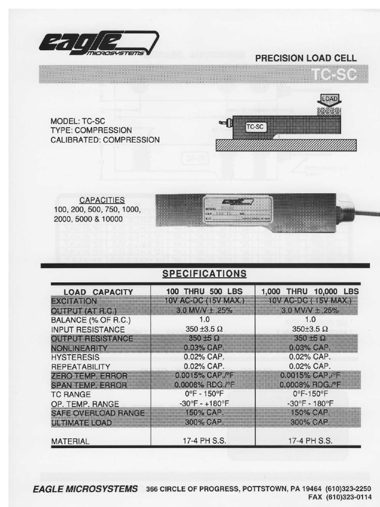 Load Cell (TC-SC DS) | PDF