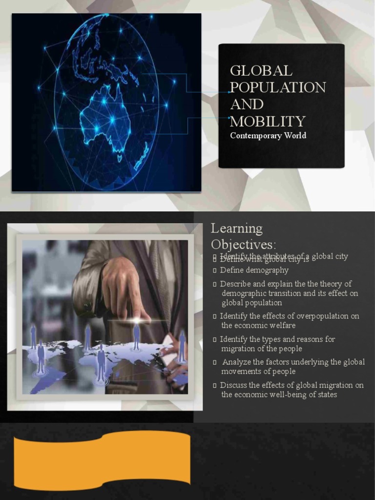 Global Population and Mobility | PDF | Human Migration | Demography